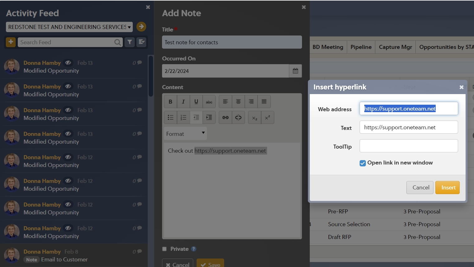 New OneTeam Features - February 2024